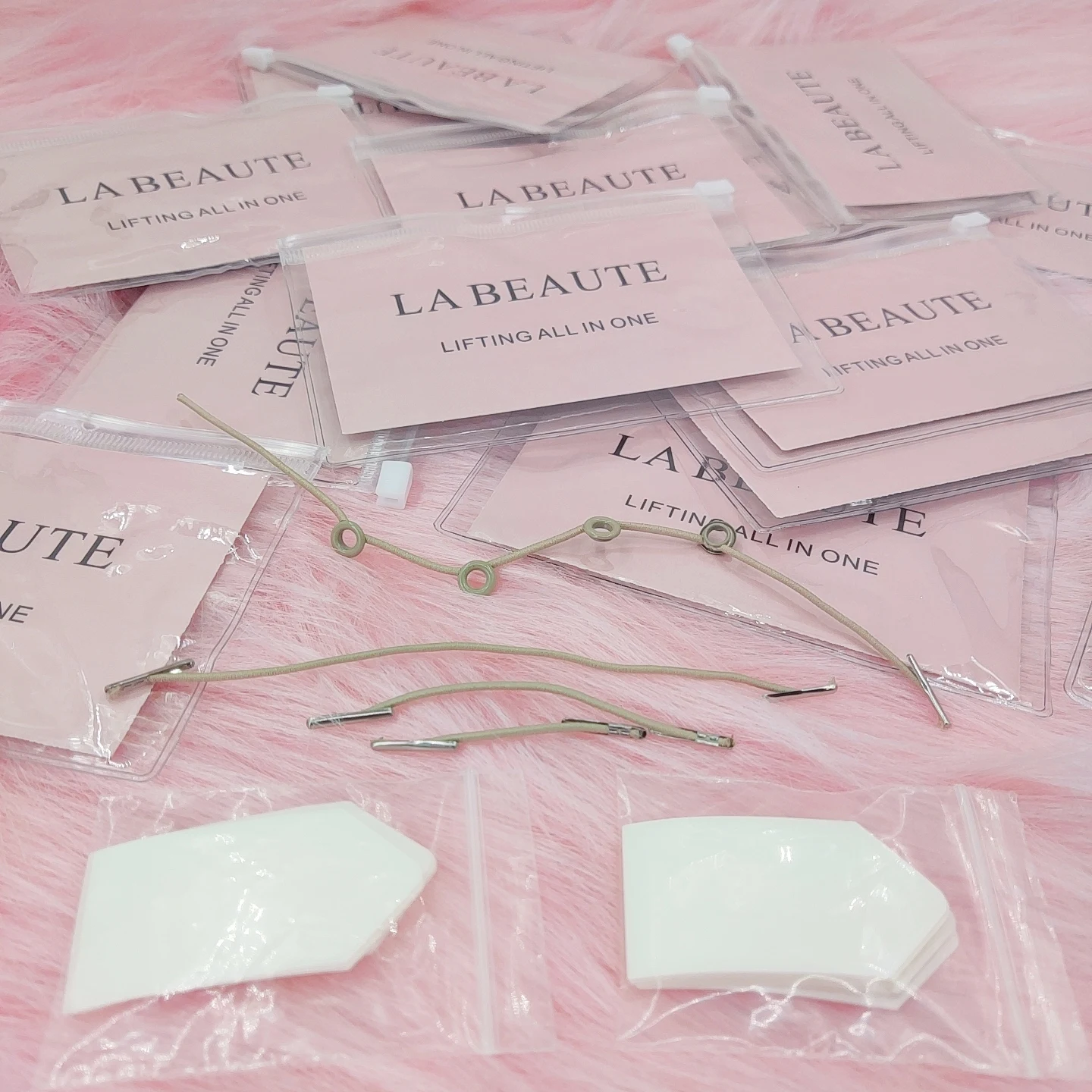 Easy-using Facial Lift Stickers Lift Eyebrow With Strings V-line Facial ...