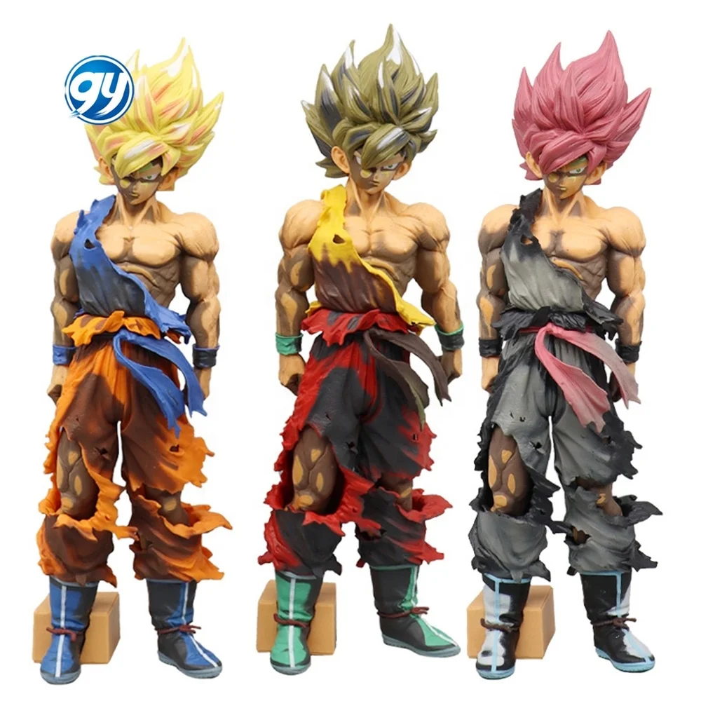Accion Coleccion 33cm Goku Large Comic Color Battle Damaged Super ...