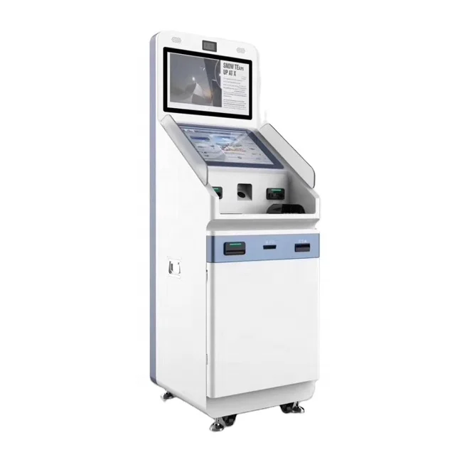 21.5 inch dual screen smart teller machine with keyboard Thermal ...