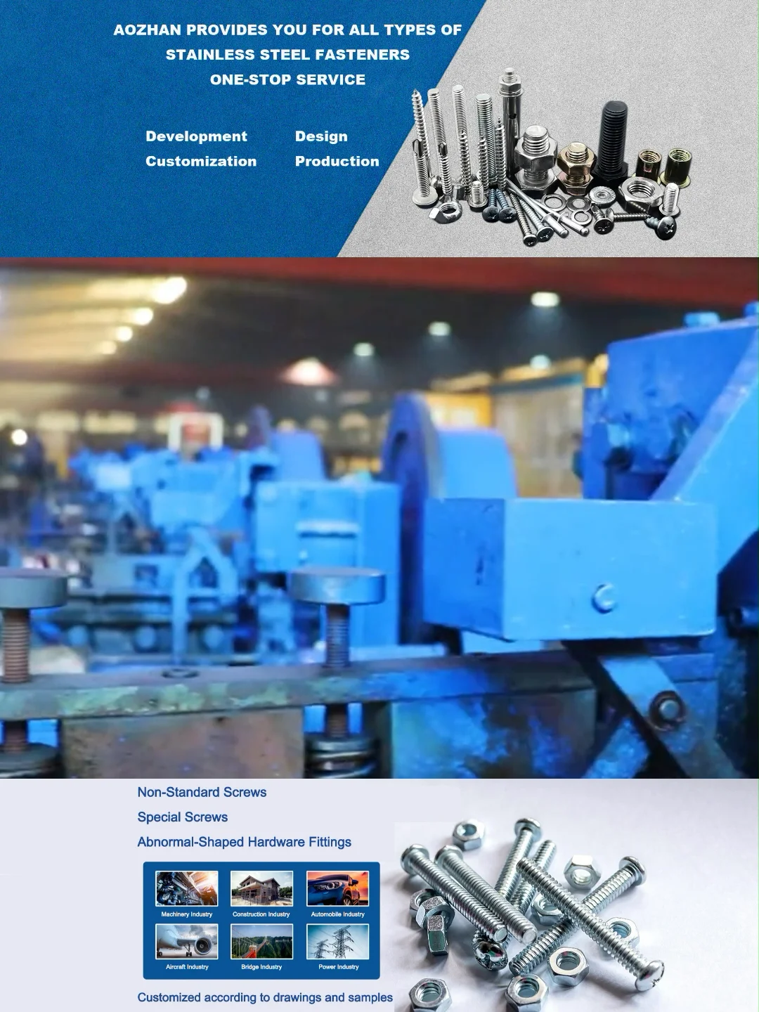 Stainless Steel External Hexagon Bolts Din933 Hexagon Screw Single Head ...