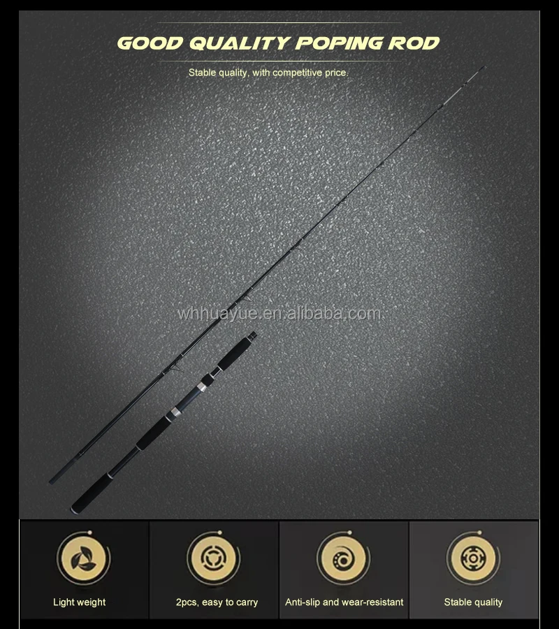 Customized Two Section Tuna Popping Deep Sea Fishing Rod
