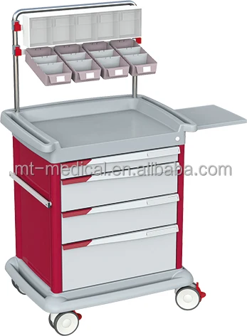 Mt Multifunctional Abs Medical Nurse Anesthesia Trolley Cart With ...