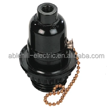 E27-e27 Screw Edison Lamp Holder /bakelite Lampholder With Pull Switch ...