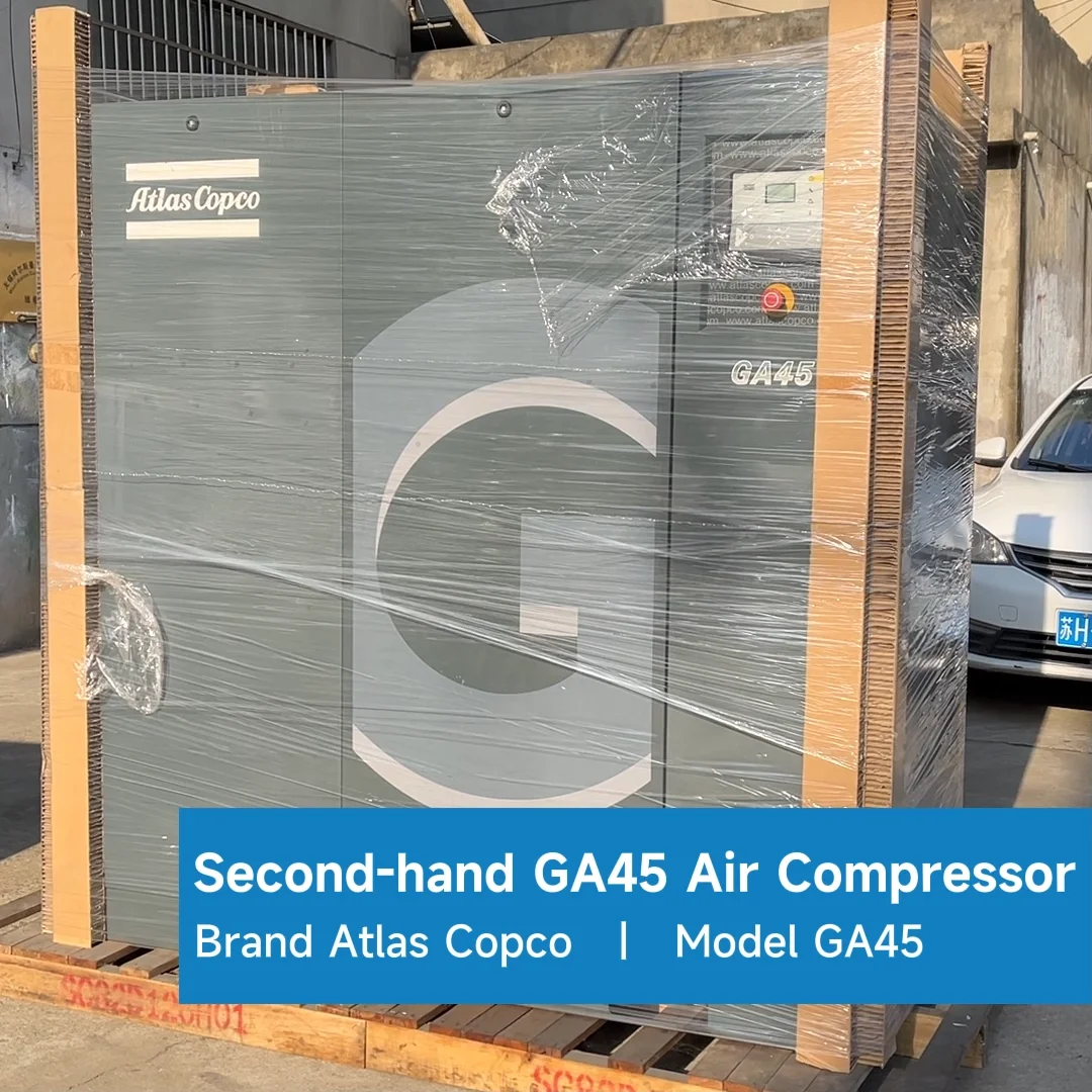 Atlas Copco 45kw Ga45 Used Second Hand Compresor Industrial Screw Air ...