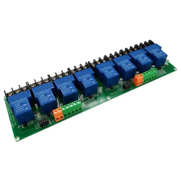 8 Channel Relay Module 30A - High and Low Control Trigger