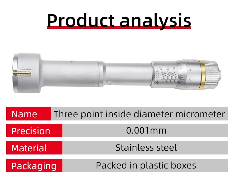 Japan Mitutoyo Three Claw Inside Micrometer Digital Display Three Point ...