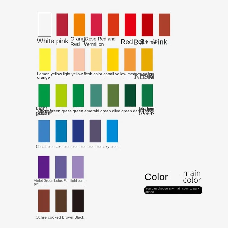 100ml Gouache Paint Bottled Student Hand Painted Color Graffiti Color ...