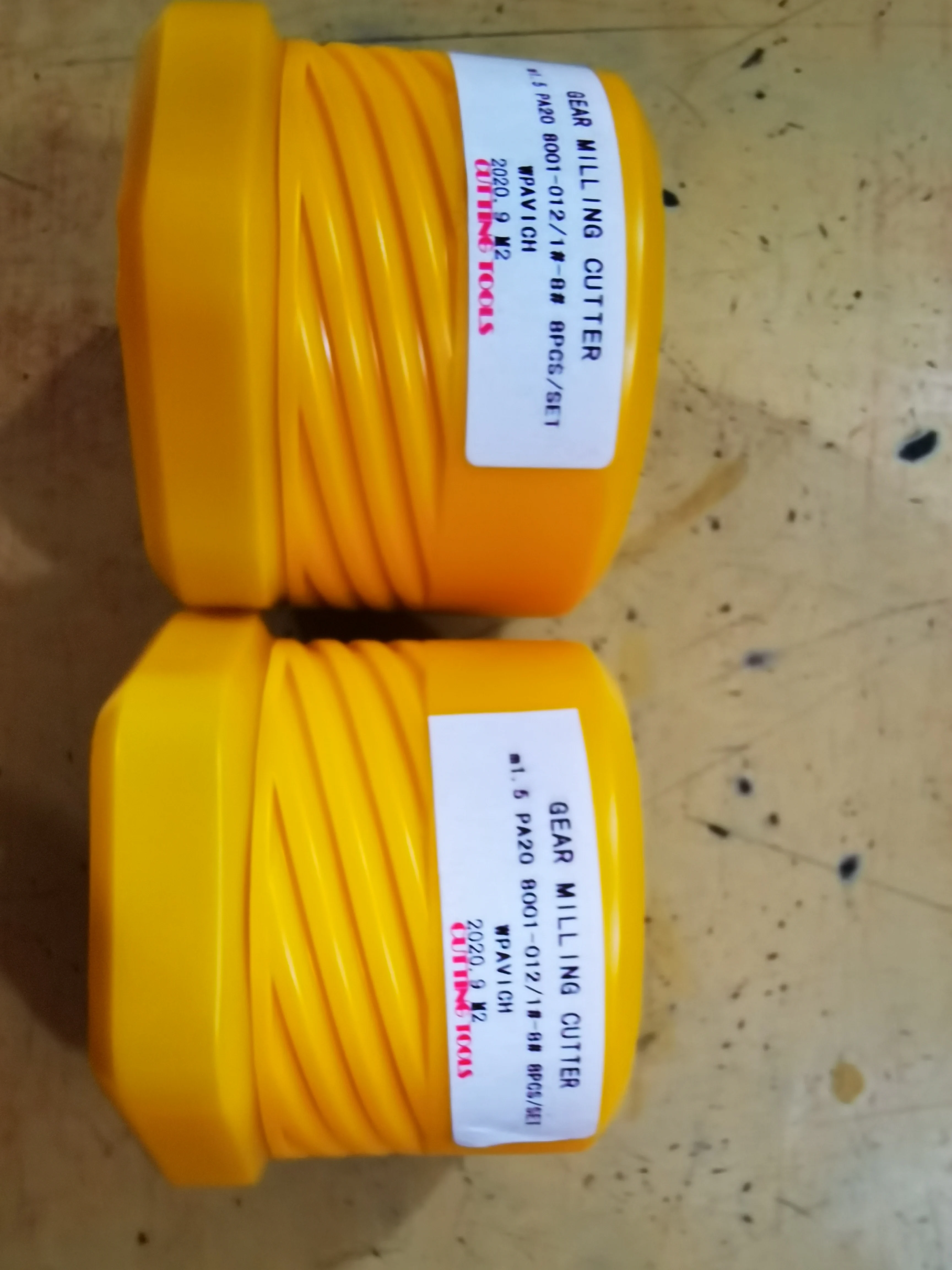 HSS M2 Module 4 1~8# Involute Gear Milling Cutter Set With PA20 ...