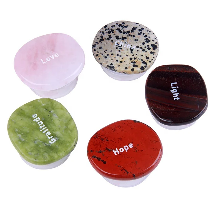 Natural Handmade Crystal Stone Grip Holder Phone Stand With Custom Logo ...