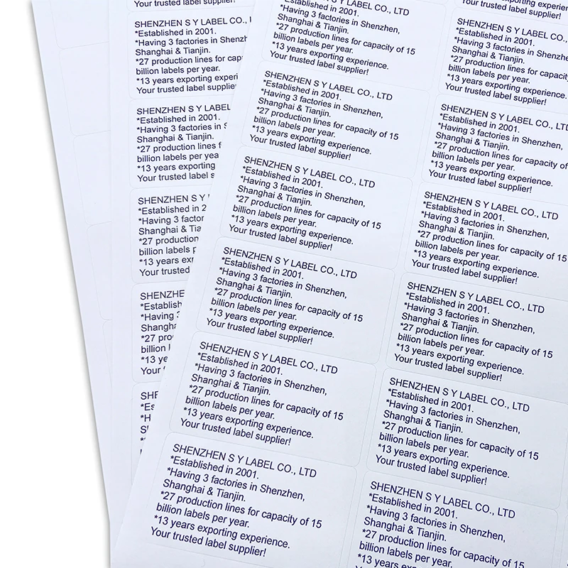 4 Label Self A4 Stickers Paper White Packaging Adhesive Label Stickers ...