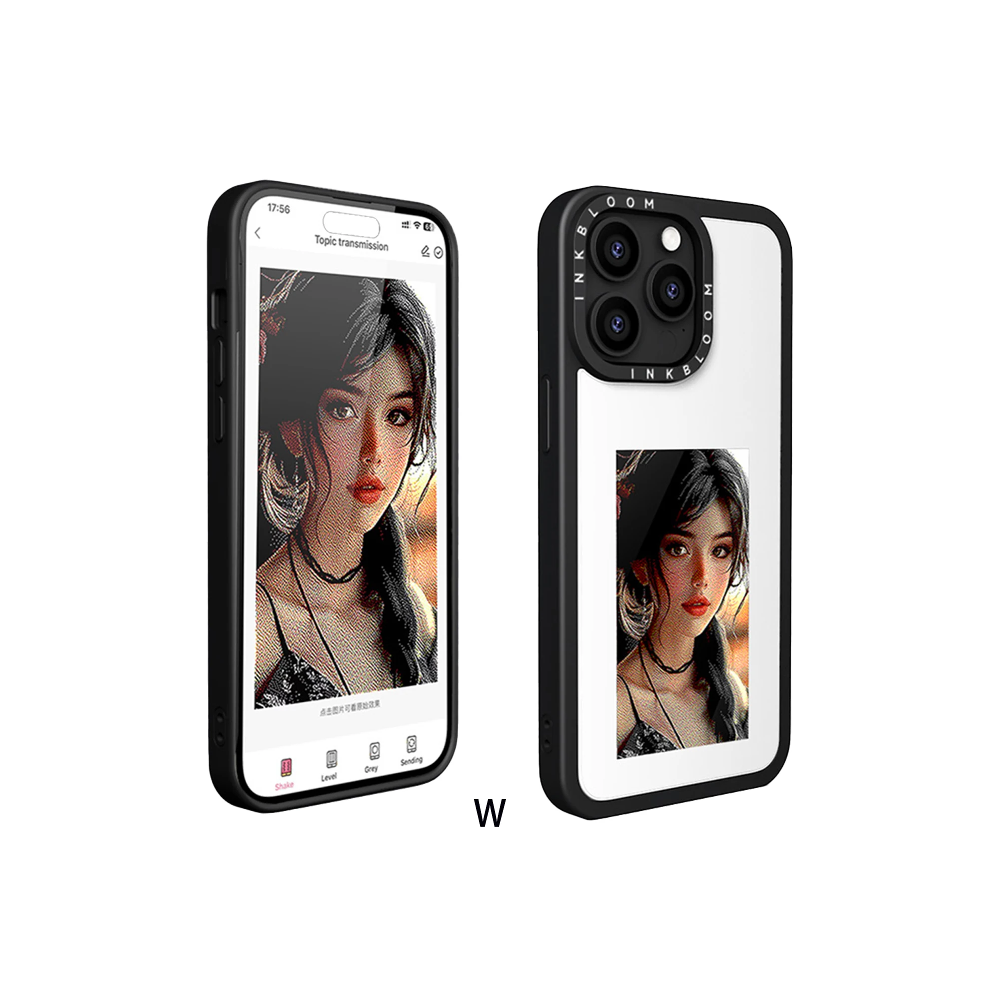 Smart Ink Screen Phone Case DIY Display Imaging,Compatible with phone ...