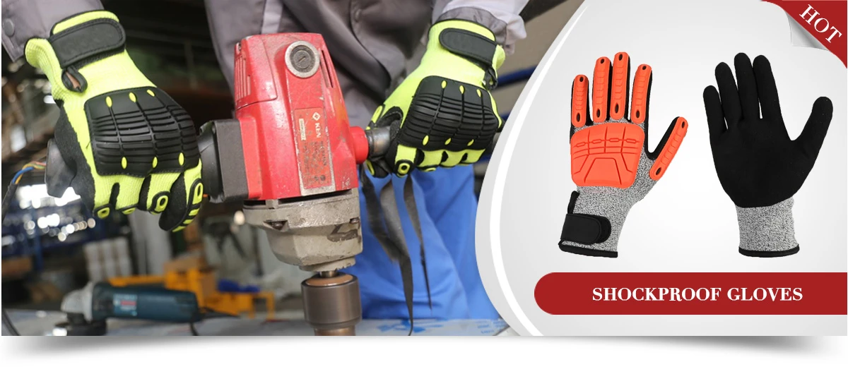 Nitrile Sandy Mechanic Working Gloves For Mechanical Engineer High ...