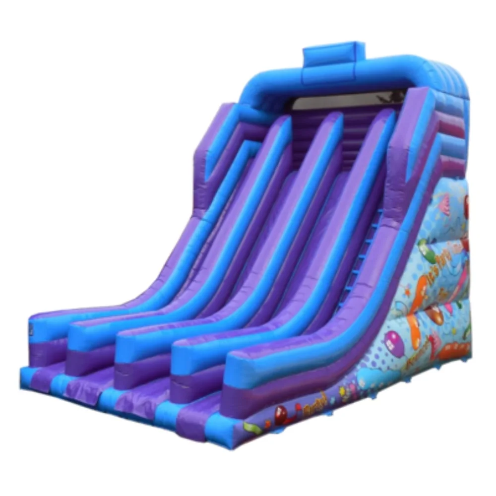 Playground Commercial Giant Inflatable Slide Printing Pattern Custom ...