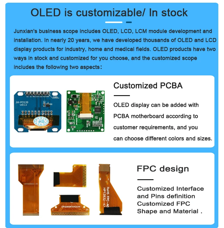 Mini Oled Screen 0.96 128x64 Black White Oled Lcd Small Size Oled ...