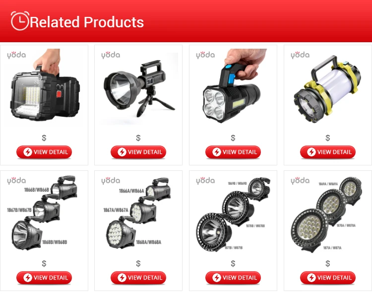 Heavy Duty LED Searchlight - 3km Range, 10000 Hours