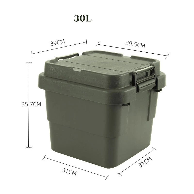 Yakeda Outdoor Storage Box Bin Camping Desk Plastic Boxes Large ...