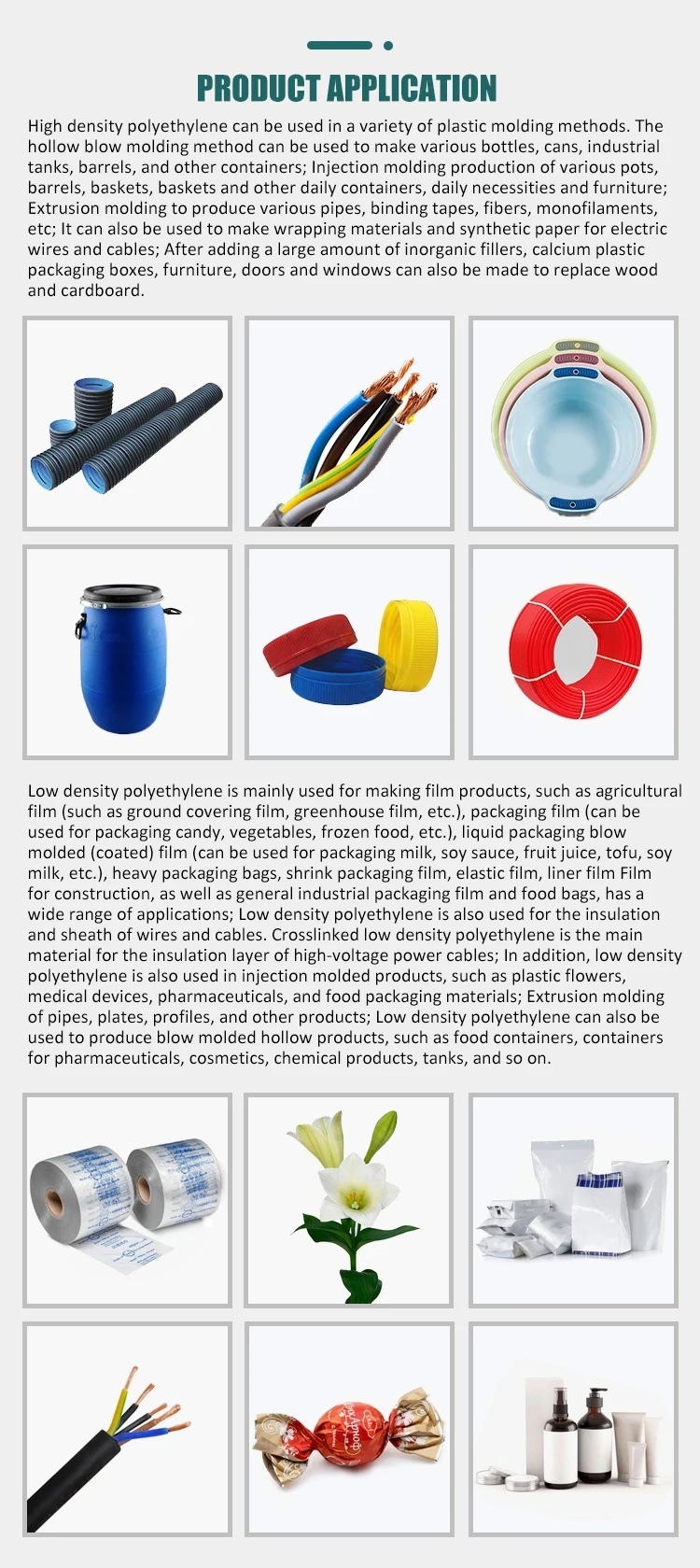 Factory Off Grade Resin Plastic Raw Materials Ldpe Film Scrap Natural ...