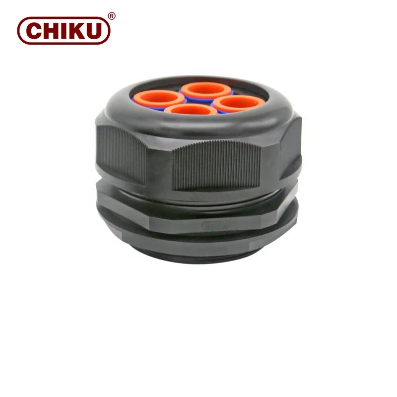 Multi-core Electrical Wiring Accessories Flexible Cable Gland Plastic ...