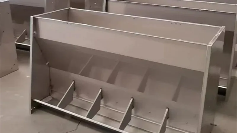 Hog Farm Pig Feeder Trough Stainless Steel Double Side For Fatten Nursery Pig - Buy Pig Feeder ...