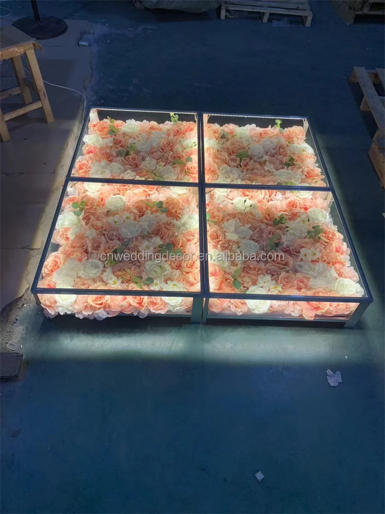 Glass Floor Wedding - Elegant Tempered Glass Stage Platform