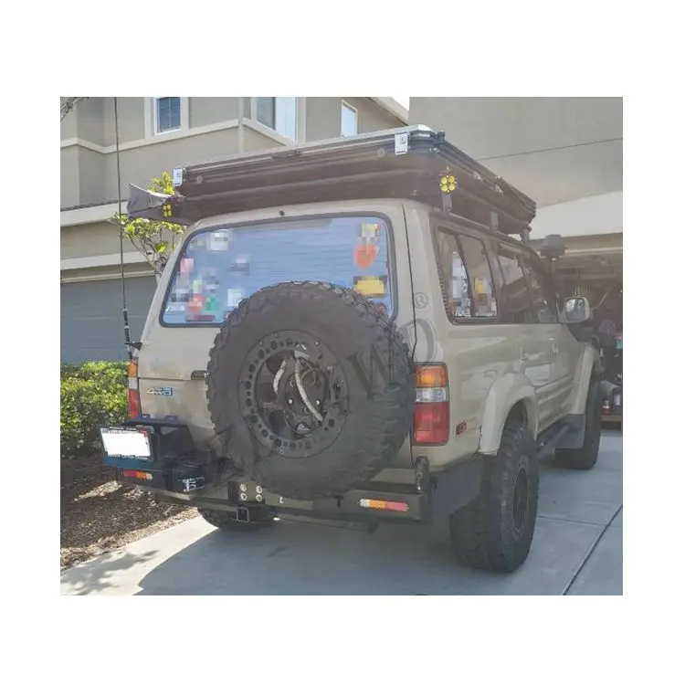 4x4 Pickup Accessories Rear Bull Bar Car Rear Bumper for Land Cruiser ...