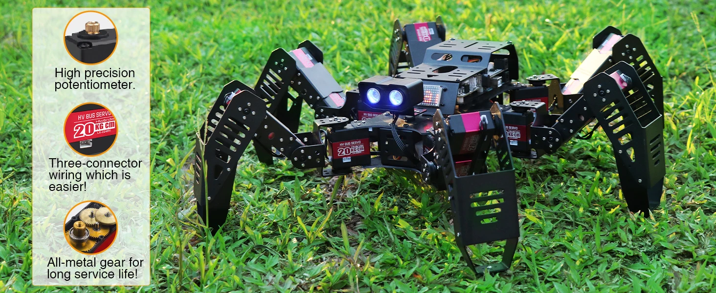 Hiwonder Spiderbot - Open Source Programmable Hexapod Robot