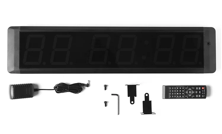 8 Digits LED Wall Clock - Large Tabata Timer for Sport