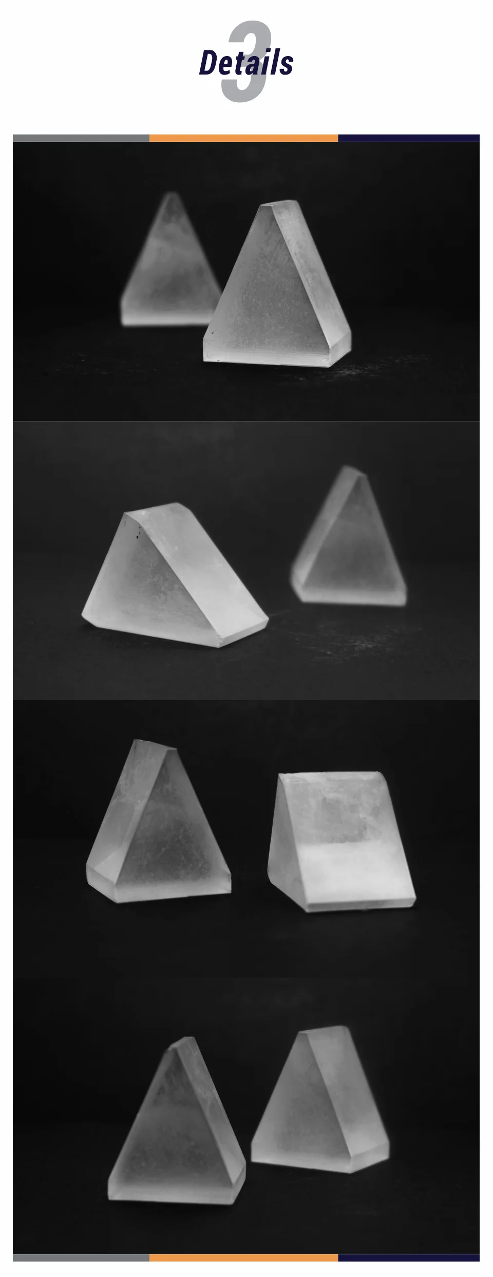 Triangular Prism Pressed Blanks Hk9l Optical Glass Custom For Optical ...