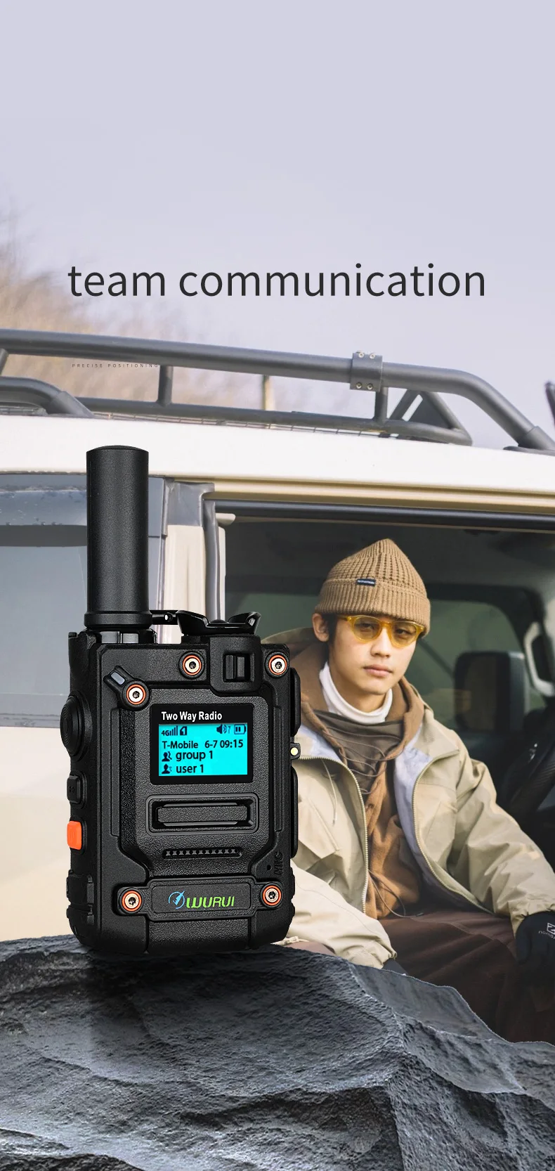4g Poc Two-way Radio K300 Linux System With Real Ptt Built In Mini ...