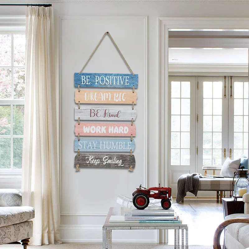 6 Pcs Inspirational Quotes Plaque Motivational Life Motto Board Work ...