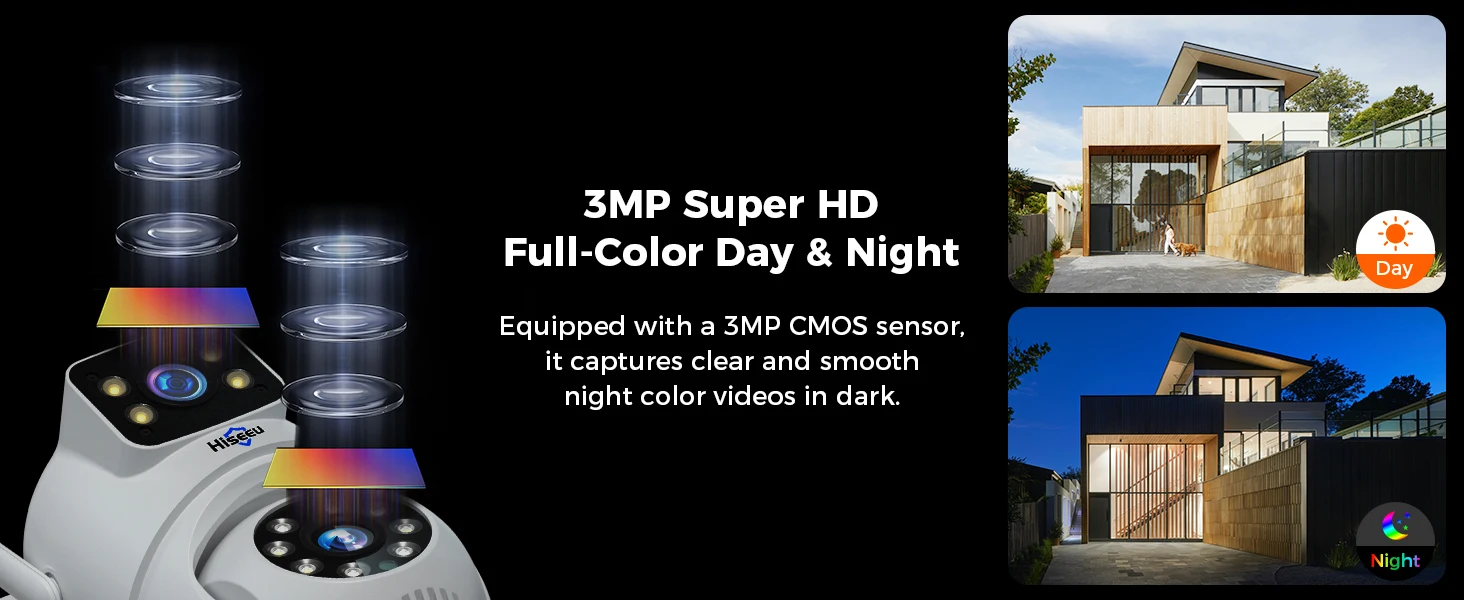 3MP 6MP Eseecloud Color Night Vision Outdoor Home HD Security CCTV Ptz ...