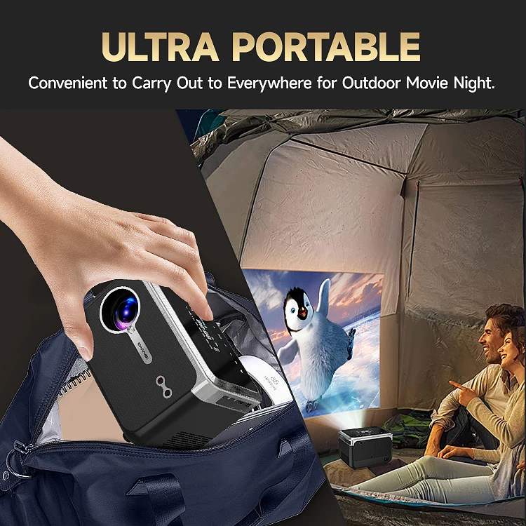 Home Theater 4k Portable Projector Auto Focus Automatic Screen 900ansi ...