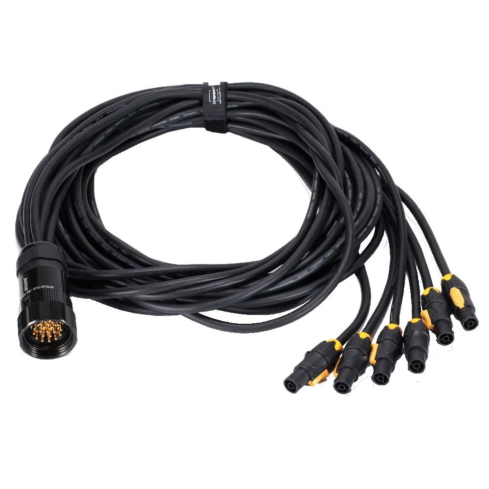 Split Cable Socapex 19 Pin Male to Powercon True1 Extension