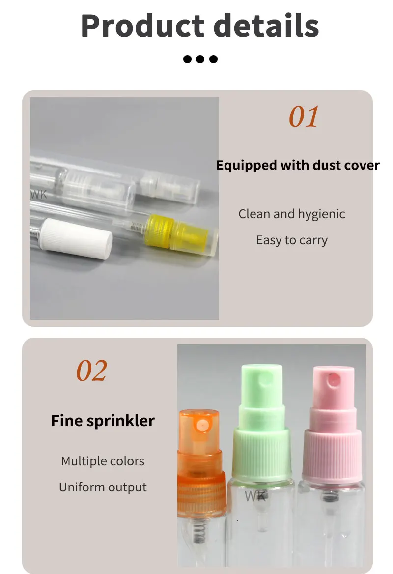 Fast delivery hot sale 3ml 5ml 8ml 10ml perfume vials sample PET Bottle ...