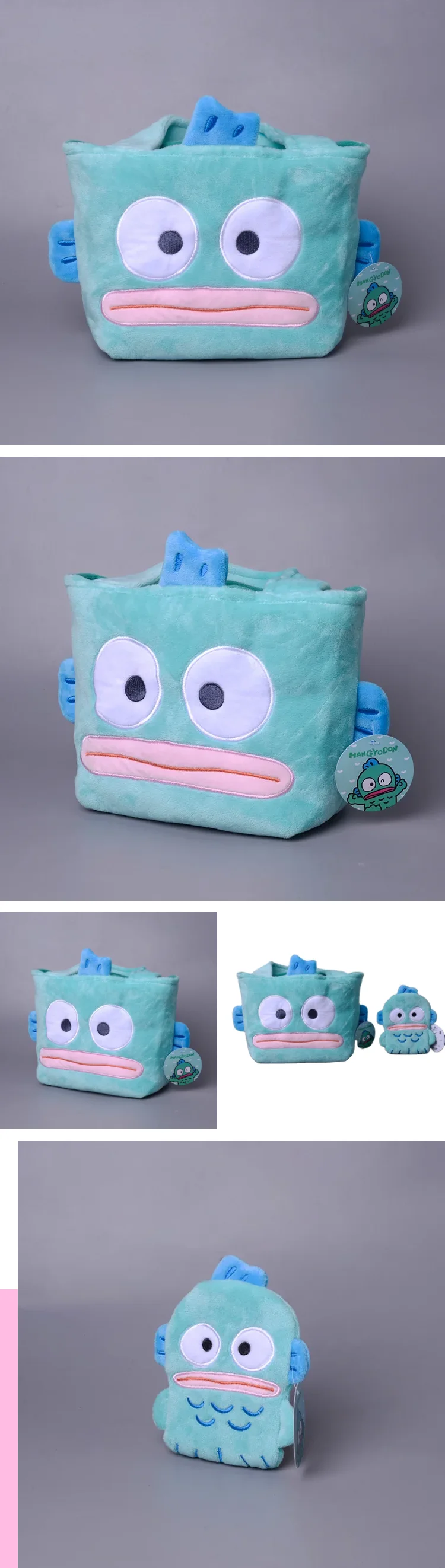 Ambr 2024 Hot Sanrio Fish Monster Plush Toy Organizer Zero Purse Large ...