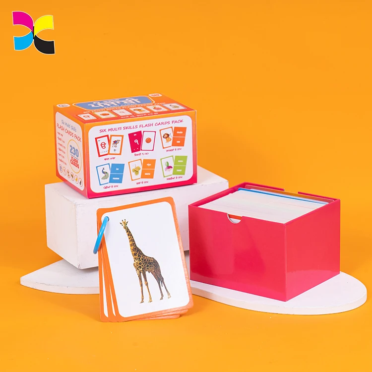 OEM Custom Printing English Learning Flash Cards for Kids