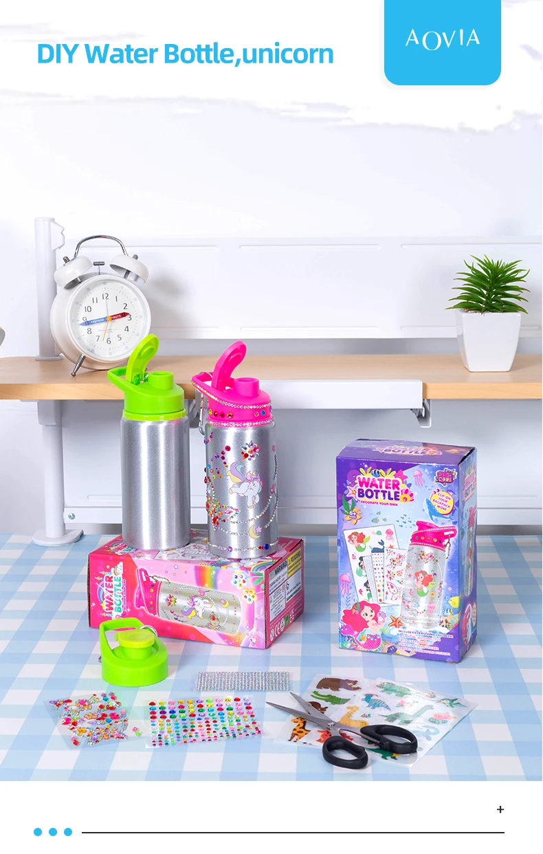 Diy Water Bottle Coloring Craft Kit Color Your Own Water Bottle Bpa ...