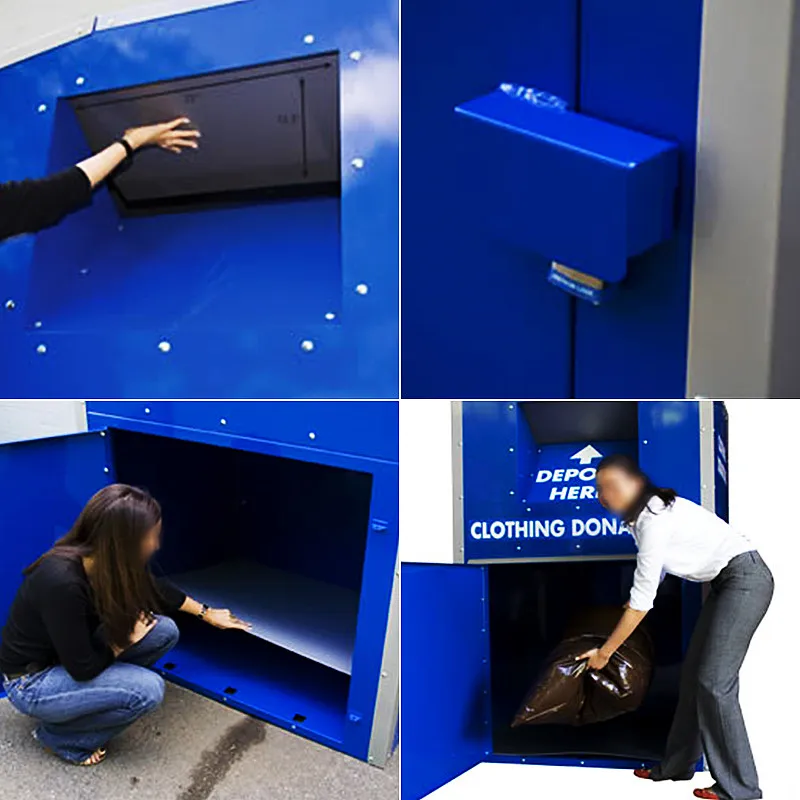 Rustproof Stainless Steel Charity Donation Center Used Book Clothes ...