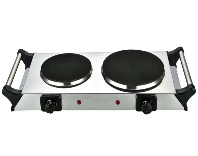 Portable Handle Stainless Steel Double Solid Hot Plate 2500W