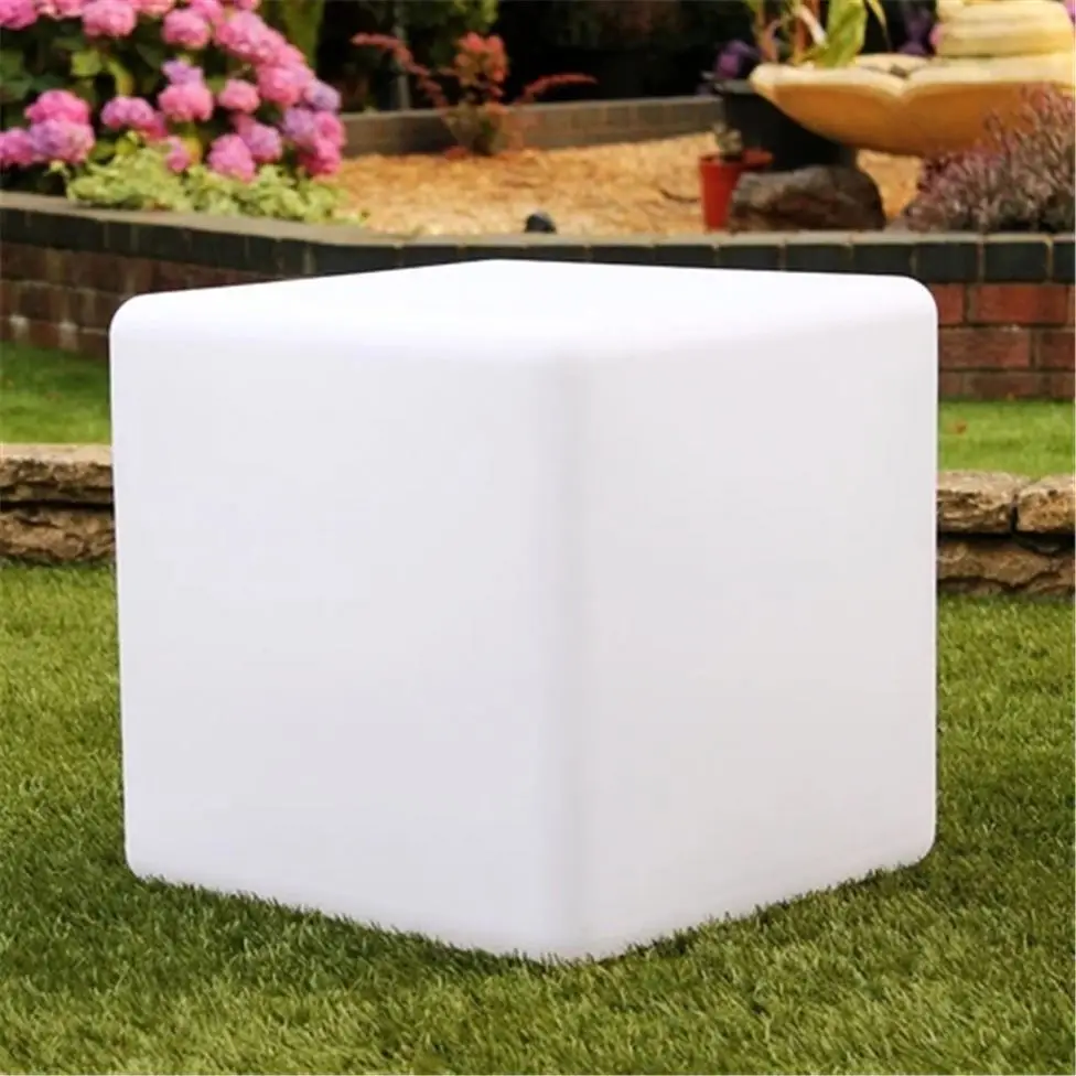 Alibaba.com: Modern LED Cube Chair in Any Size, Plastic Light Cube Seat ...