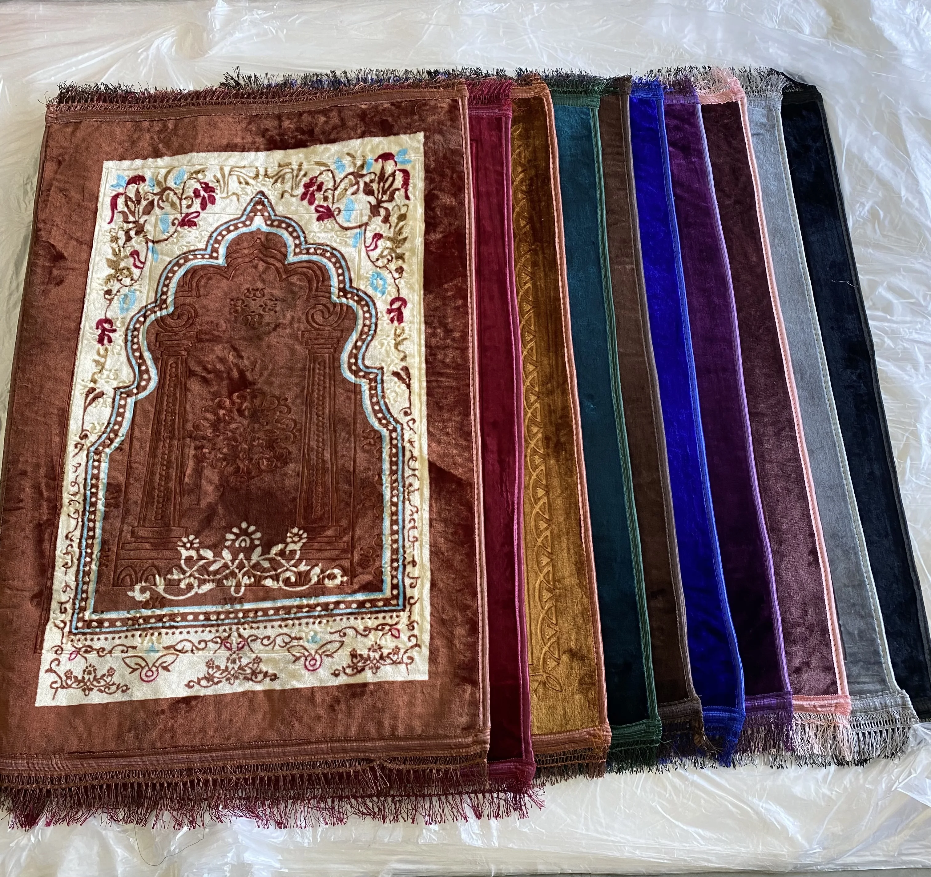 Pure Color Prayer Carpet Islamic Muslim Premium Carpet Wholesale ...