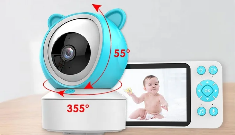 C8 Dual Modes 5 In Screen Mini Baby Monitoring Camera Wifi Baby Camera ...