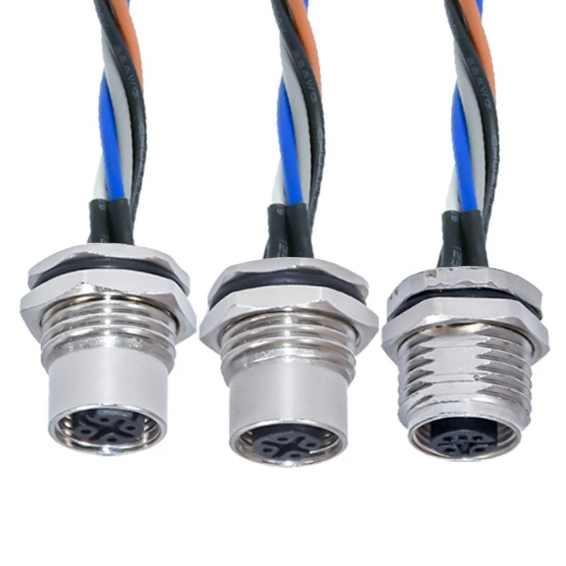 M12 Connector Panel Mount - IP67 & IP68 Waterproof Solutions