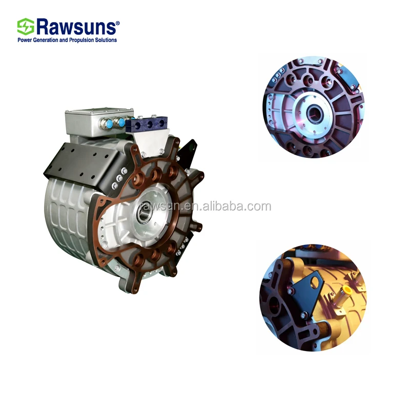 204hp Electric Ac Traction Motor For Electric Vehicle / Bus / Boat ...