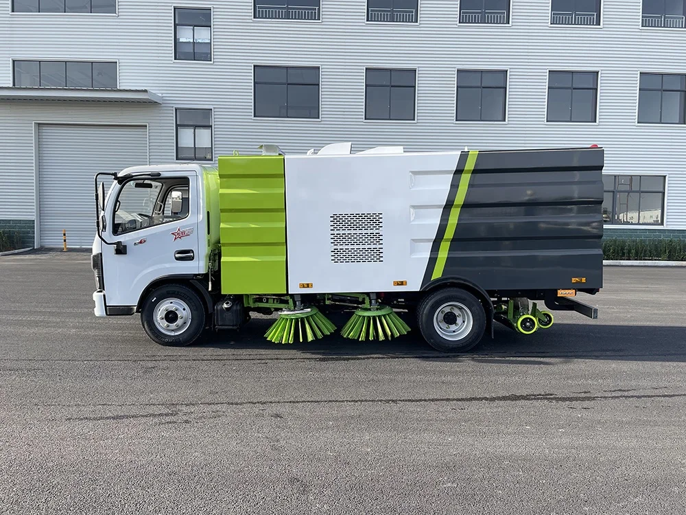 New Design 2024 Dongfeng Dfac Euro V Vi Manual Road Sweeper Cleaning ...