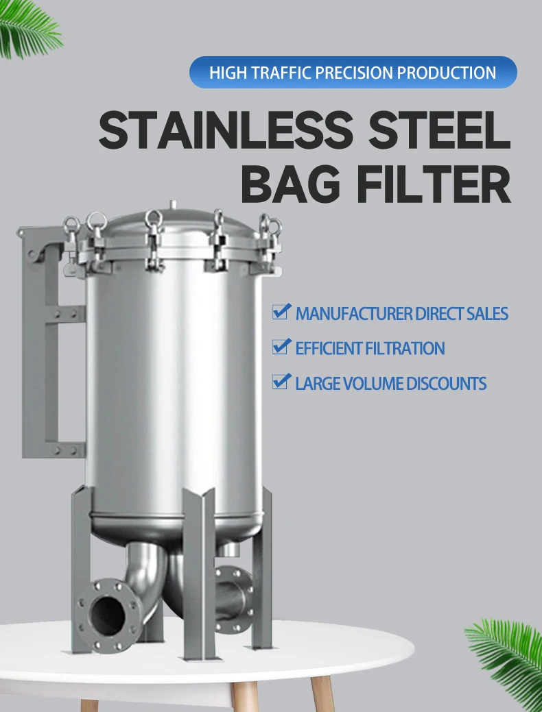 Bag Filter Stainless Steel Water and Oil Filter for Industry High ...