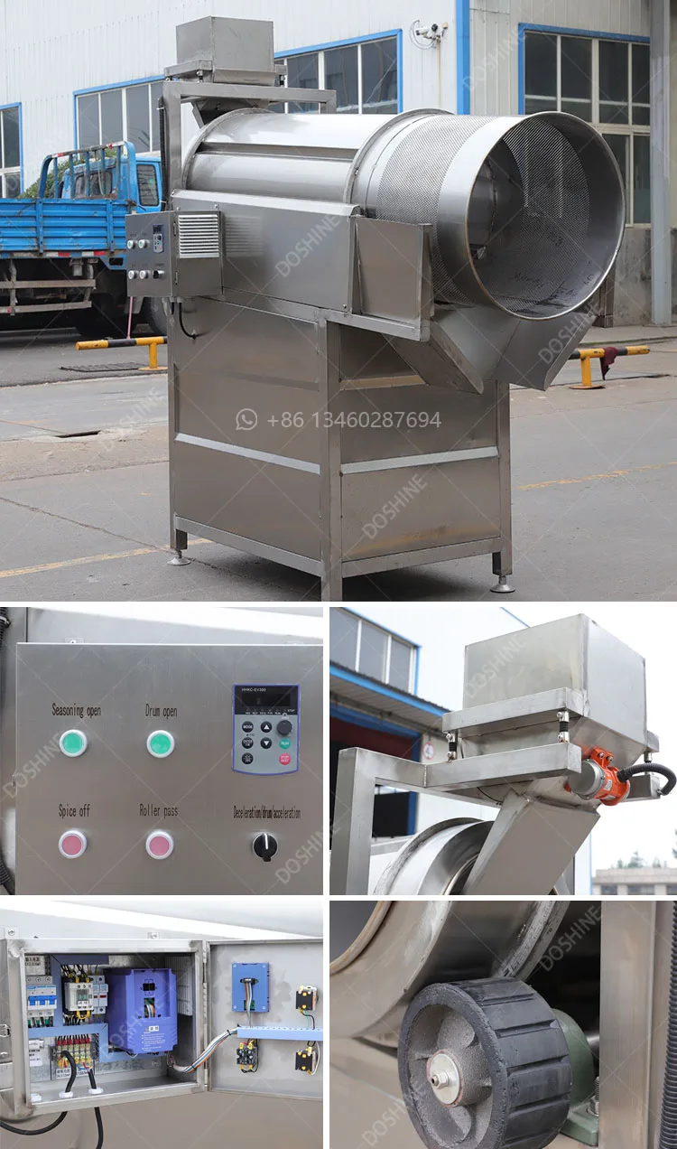 High Efficiency Best Price Drum Flavoring Machine Plantain Chips ...