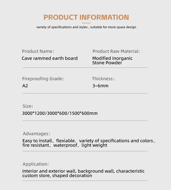 Rammed Earth Board Soft Stone Natural Styles Indoor and Outdoor Wall ...