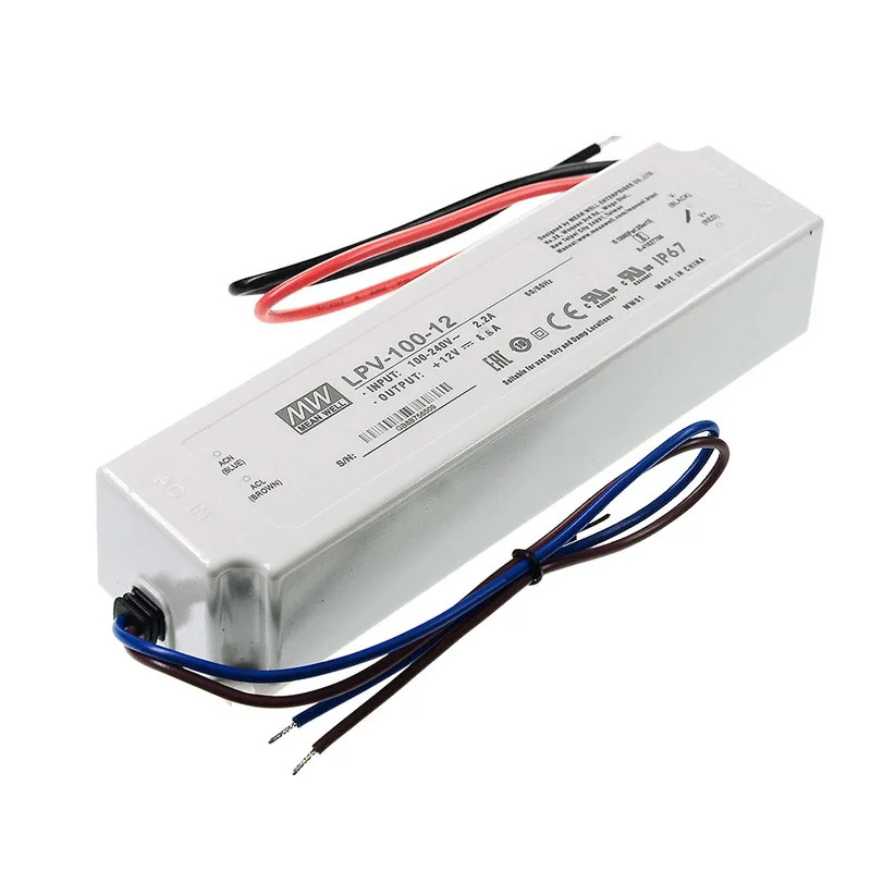Universal AC Input Low Cost High Reliability MeanWell LPV-100-24 100W ...