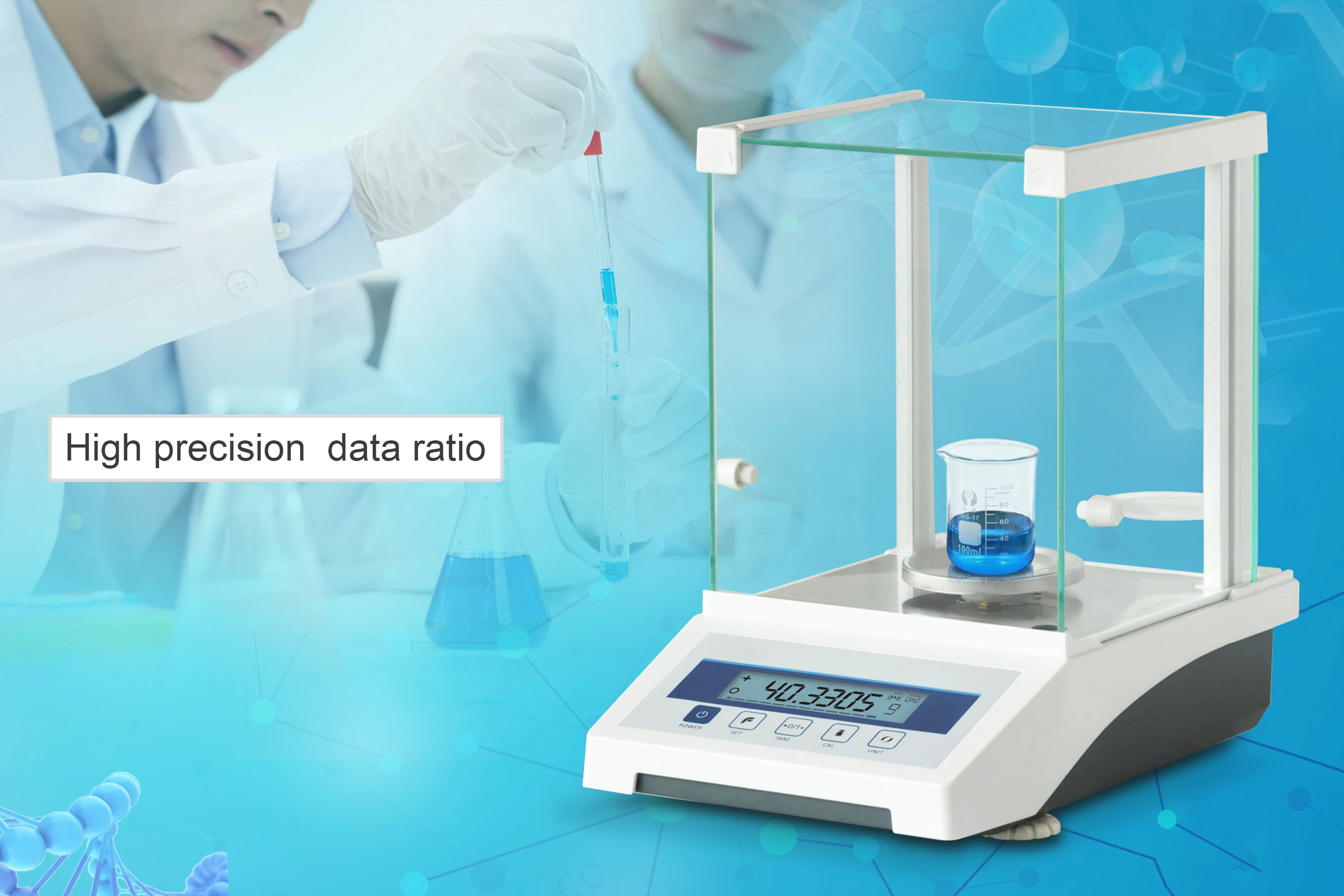 Rs232 Analytical Balance Electronic Scale 220g 0.1mg 0.0001g Fa - Buy ...
